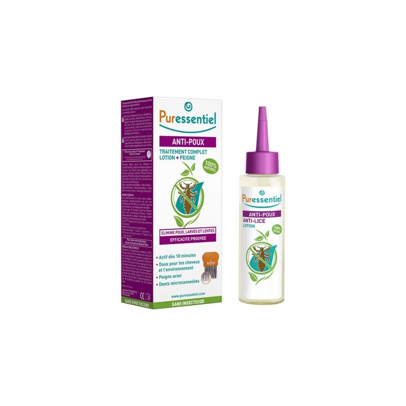 PURESSENTIEL ANTI-POUX lotion 200 ml avec peigne